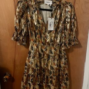 ba&sh | Dresses | Bash Gold Party Dress | Poshmark